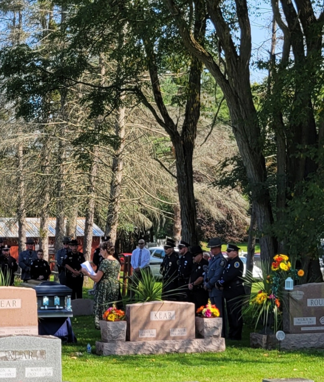 An emotional funeral service for Dan Howe, who served for over 50 years ...