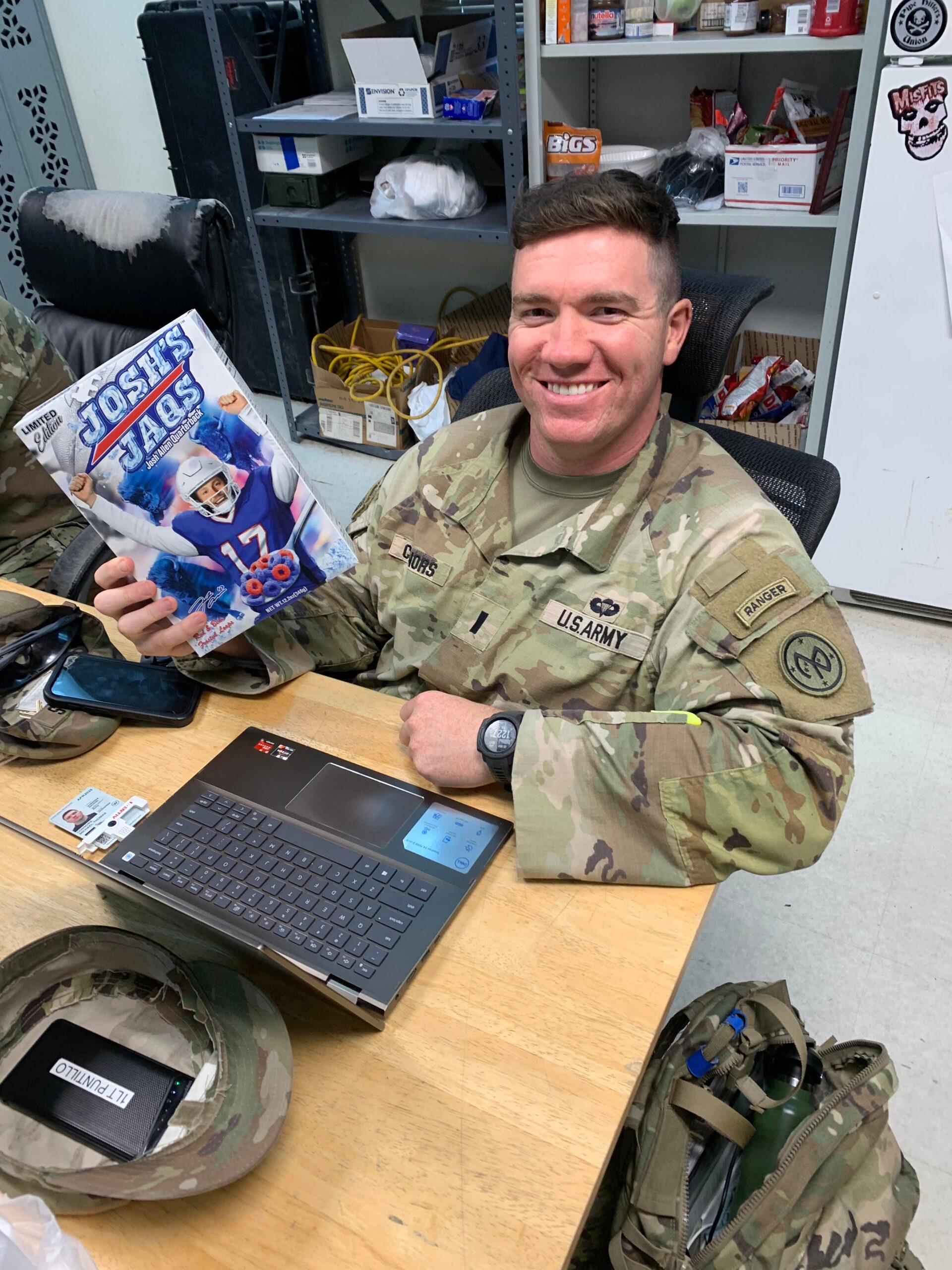 The giving impact of Josh Allen makes a soldier feel at home in in the ...