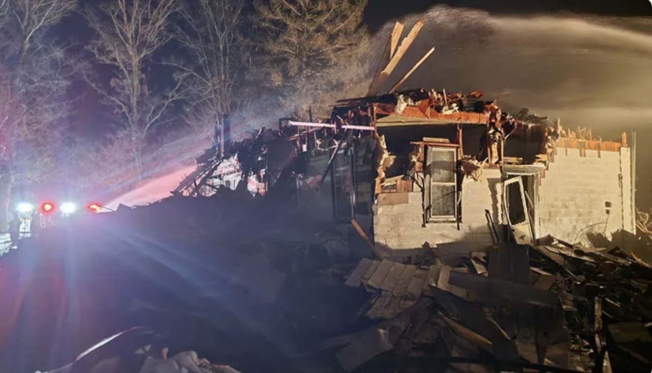 Cuba firefighters battle two-story structure fire, home destroyed ...