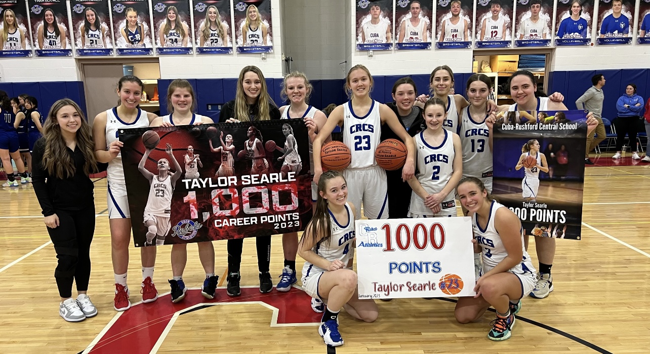 Cuba-Rushford's Taylor Searle scores 1,000th career point in exciting ...