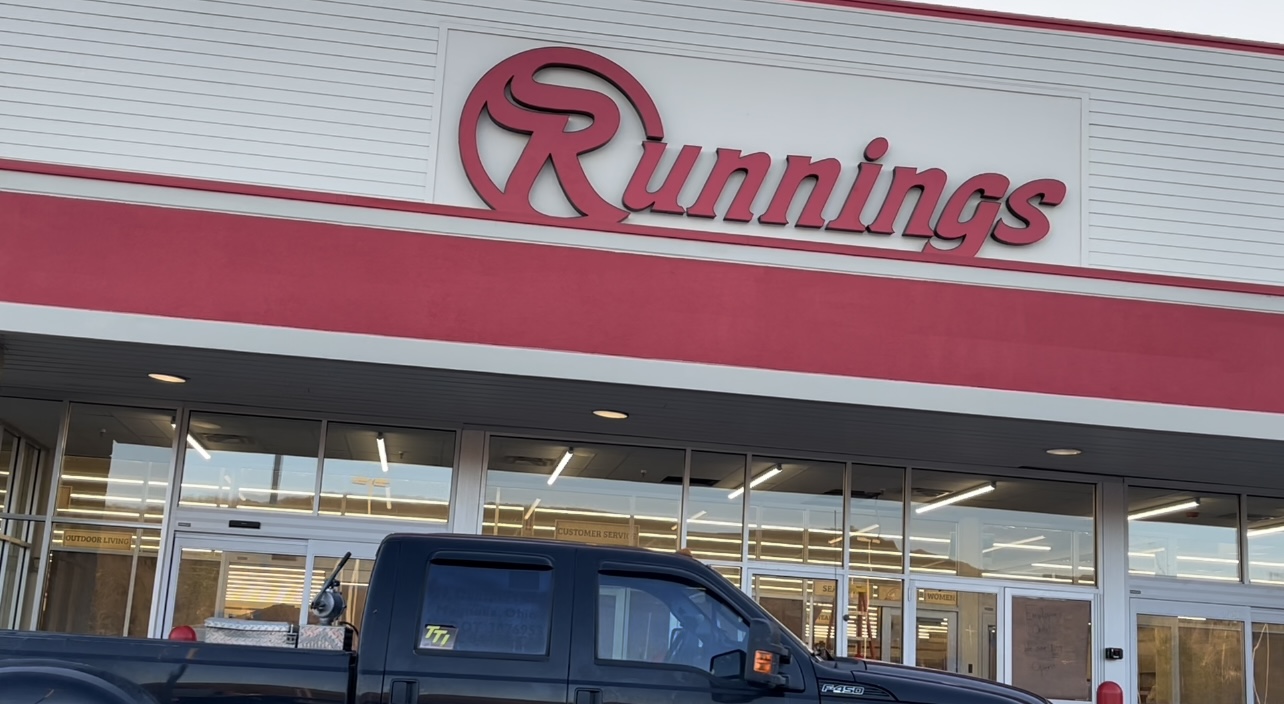 Video: The signs go up across the Runnings store in Wellsville, Kmart a ...
