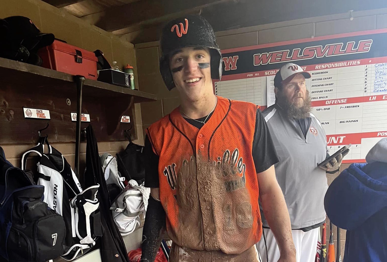 Monday, muddy Monday: Wellsville baseball slops through 16-6 win over ...