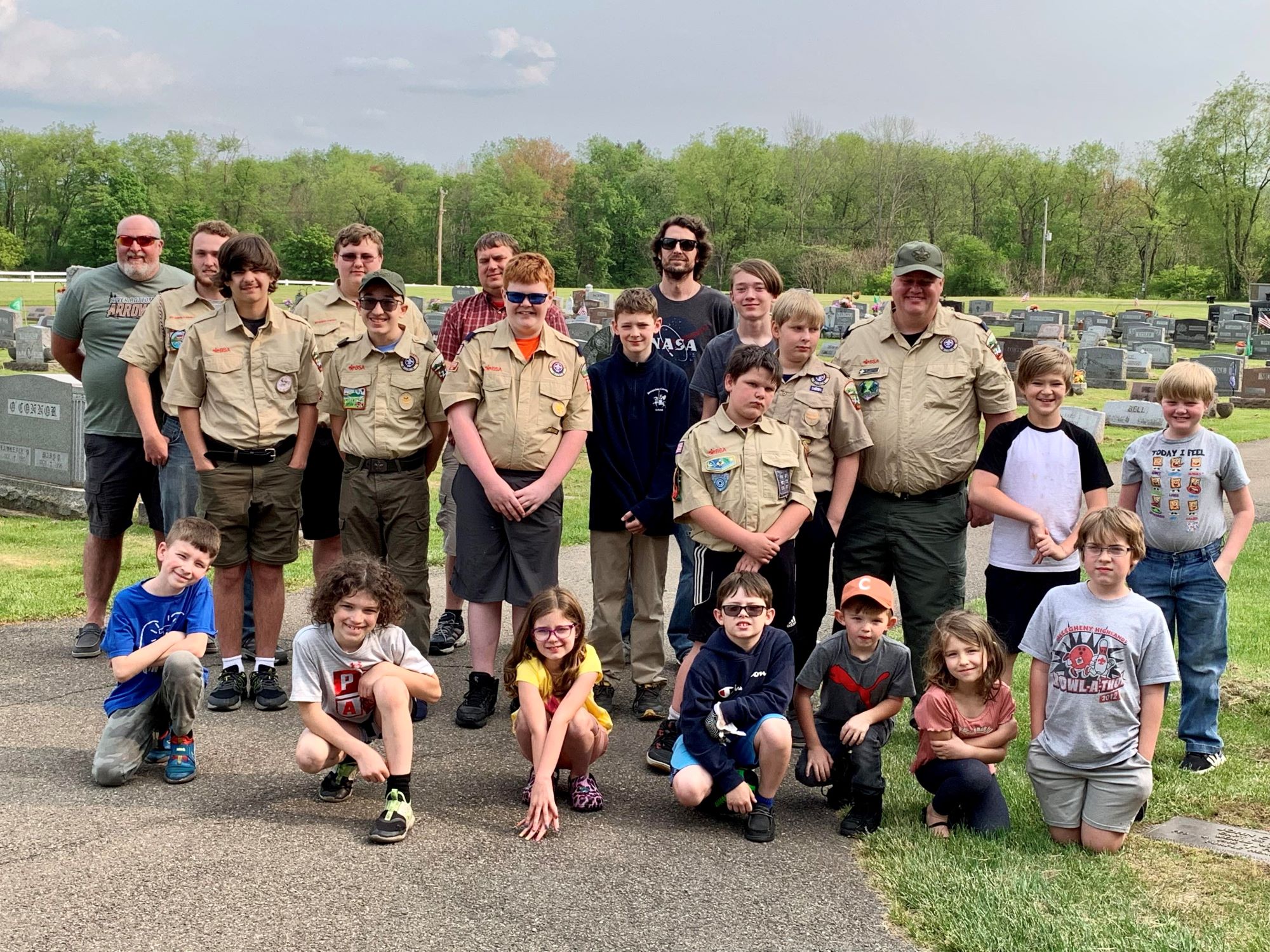 PHOTOS: 382 flags set at Sacred Heart Cemetery ahead of Memorial Day ...