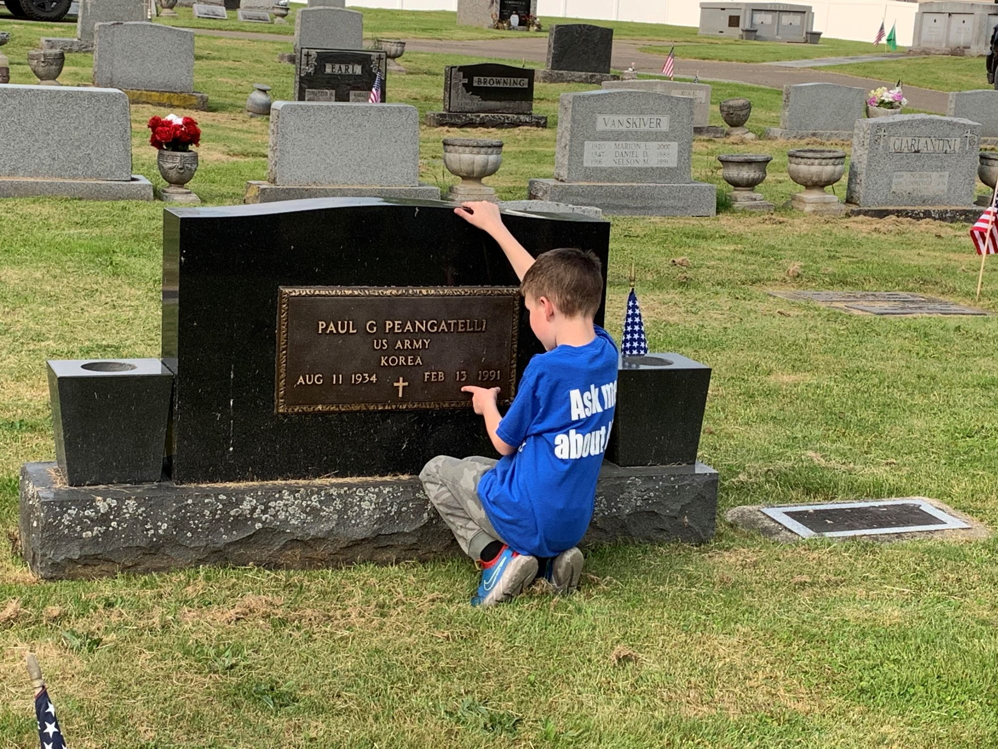 PHOTOS: 382 flags set at Sacred Heart Cemetery ahead of Memorial Day ...