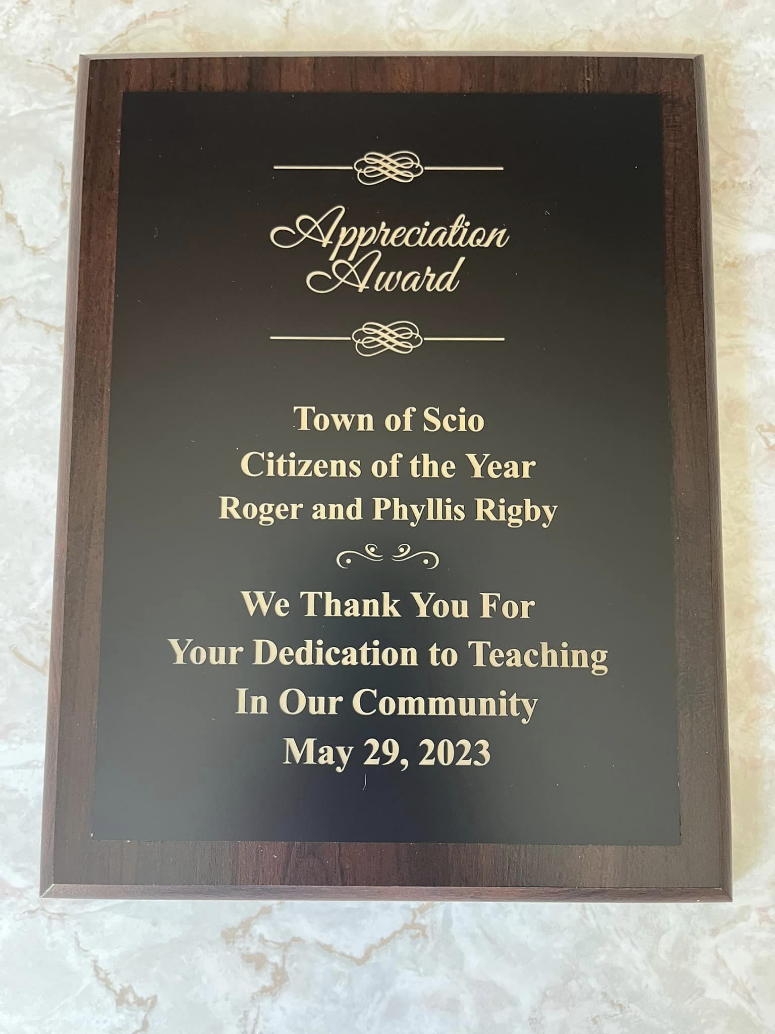 Scio NY honors the Rigby's as "Citizens of the Year", photo gallery ...
