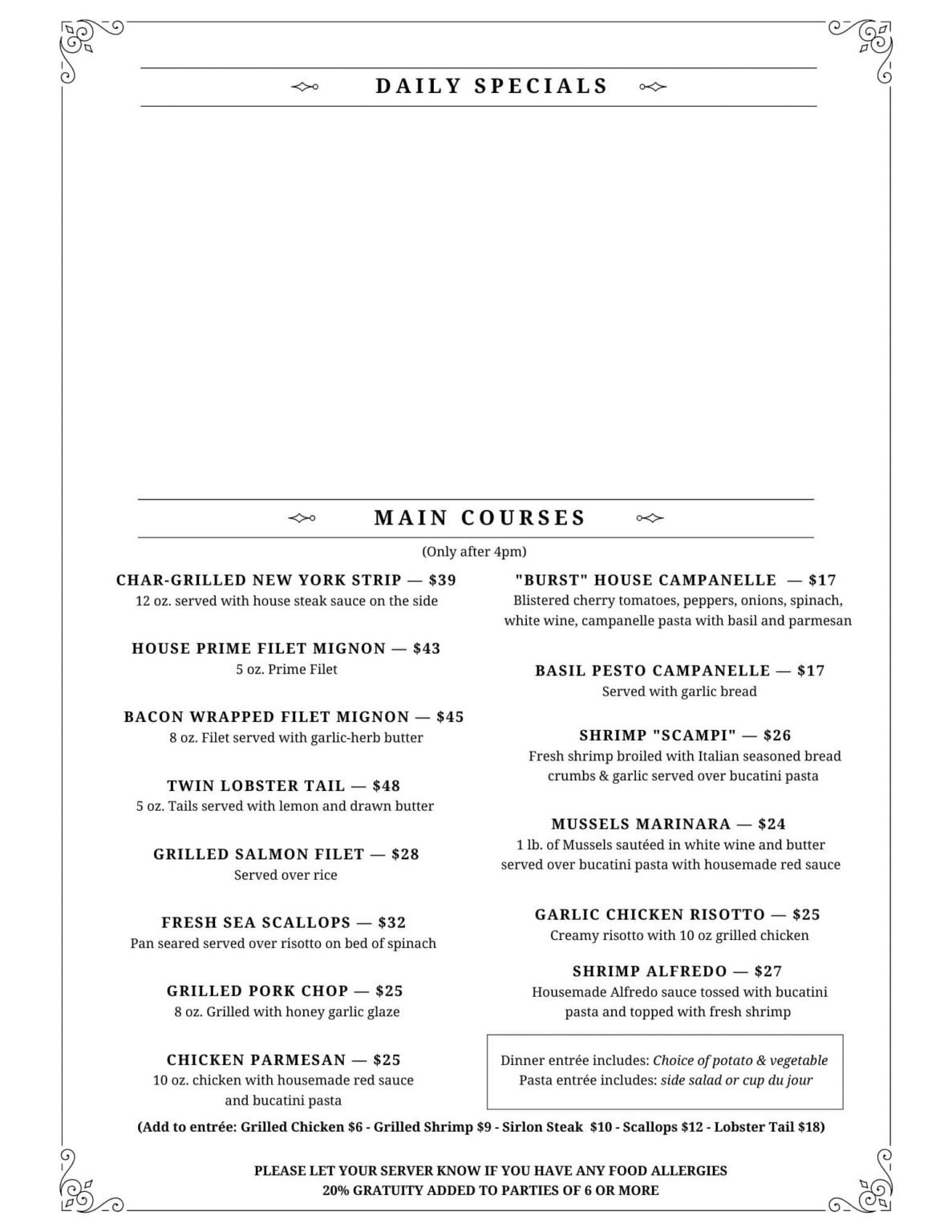 Moonwinks Restaurant of Cuba announces new menu! - THE WELLSVILLE SUN