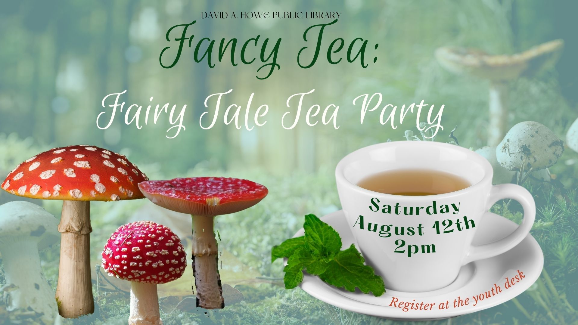 Hey Kids: Miss Kate is hosting "Fancy Tea" this Saturday at the David A ...