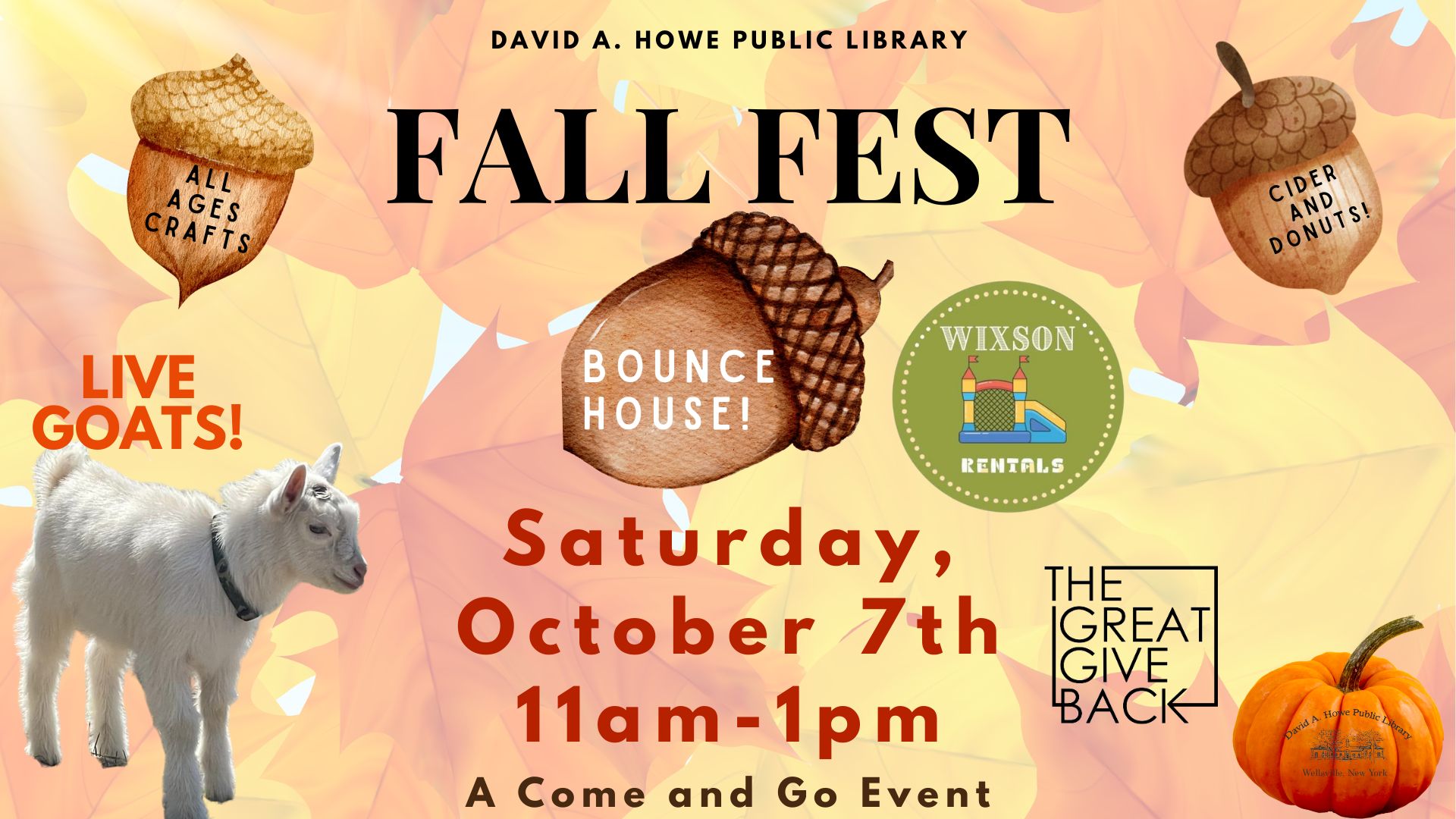 Don't miss Saturday October 7 at the David A Howe Library - THE ...