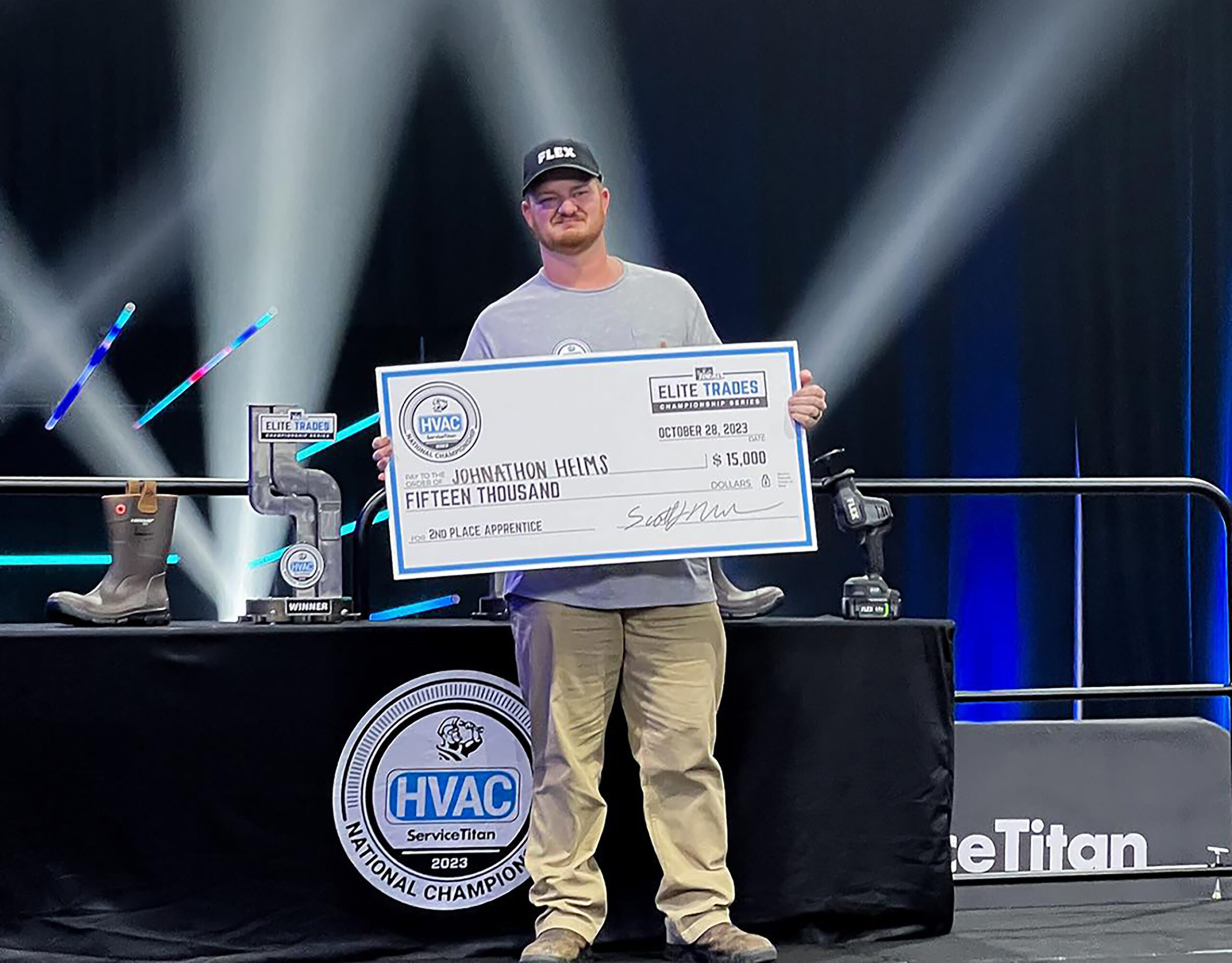 ASC alum Johnathon Helms finishes second in Elite Trades Championships ...