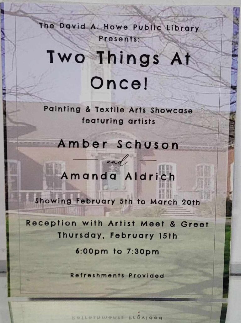 "Two Things at Once" local artists on display at the David A. Howe ...