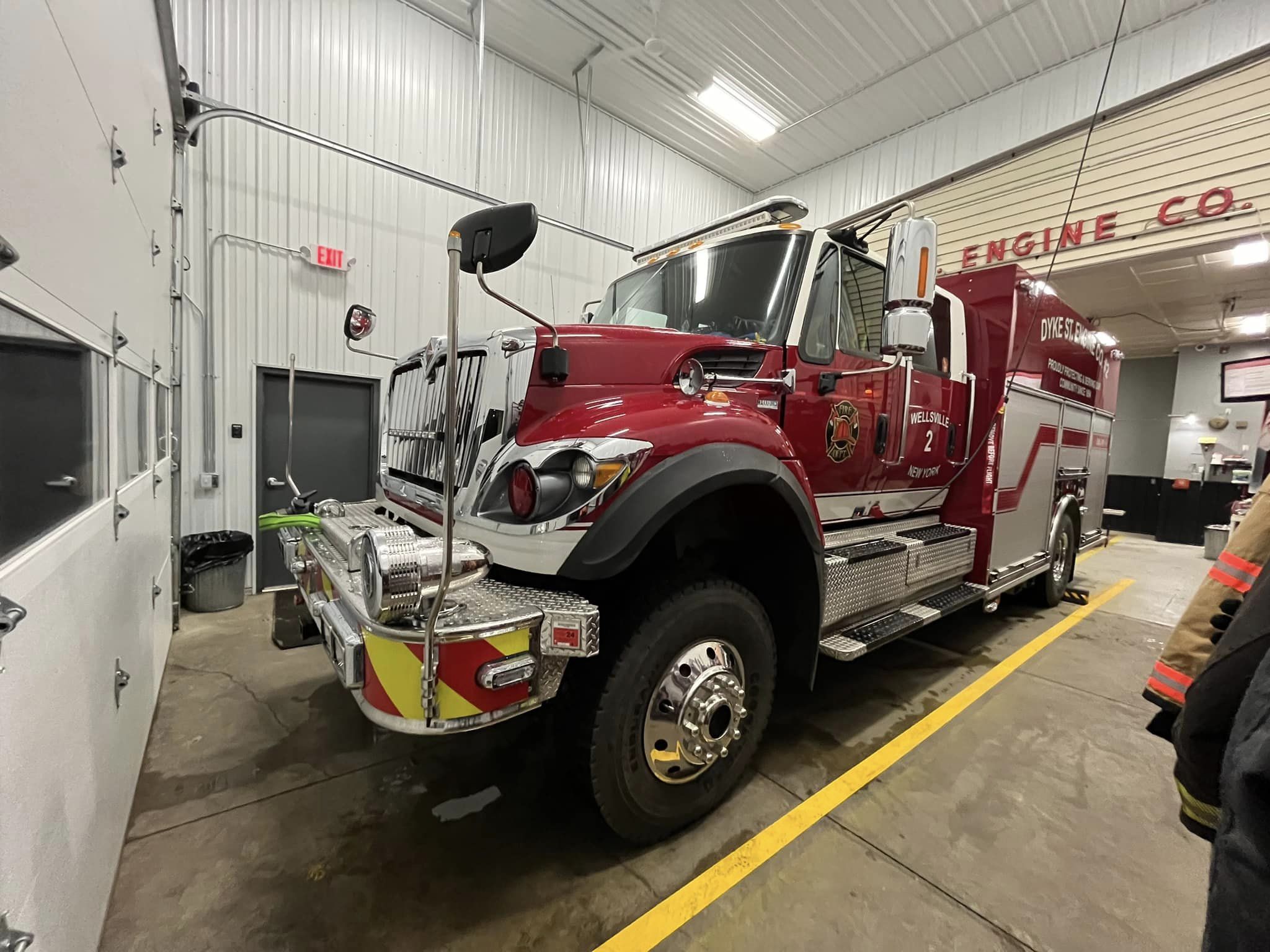 Wellsville volunteer firefighters start the week with Junior ...