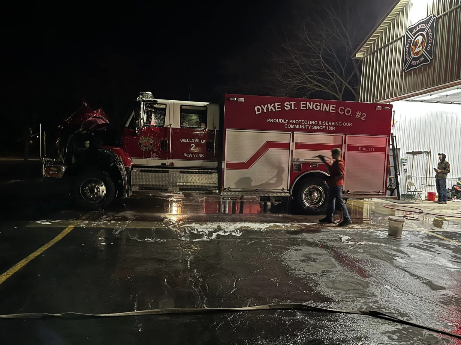 Wellsville volunteer firefighters start the week with Junior ...