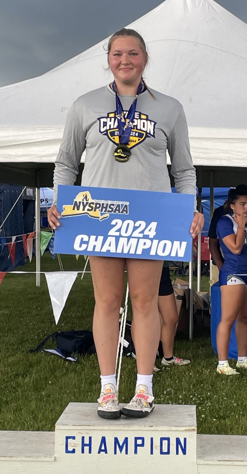 Kaylee Oswald wins second state title for Wellsville track and field ...