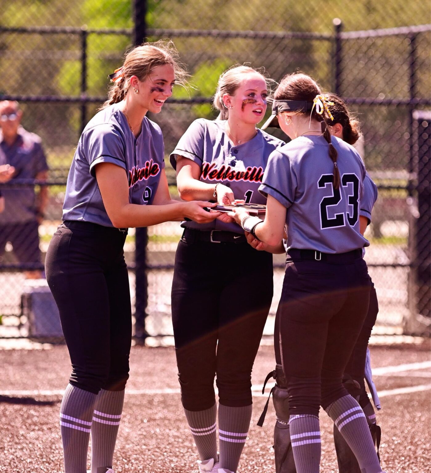 Wellsville softball wins state championship! Home runs by Adams, Dunbar ...