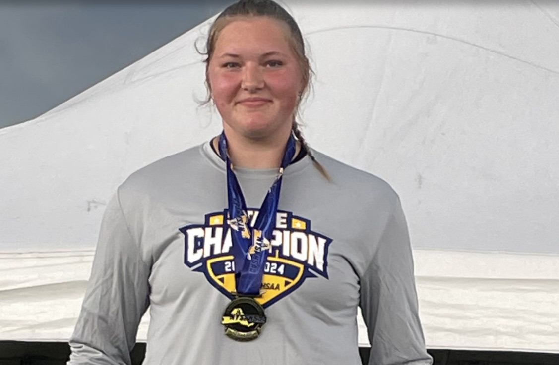 Kaylee Oswald wins second state title for Wellsville track and field ...