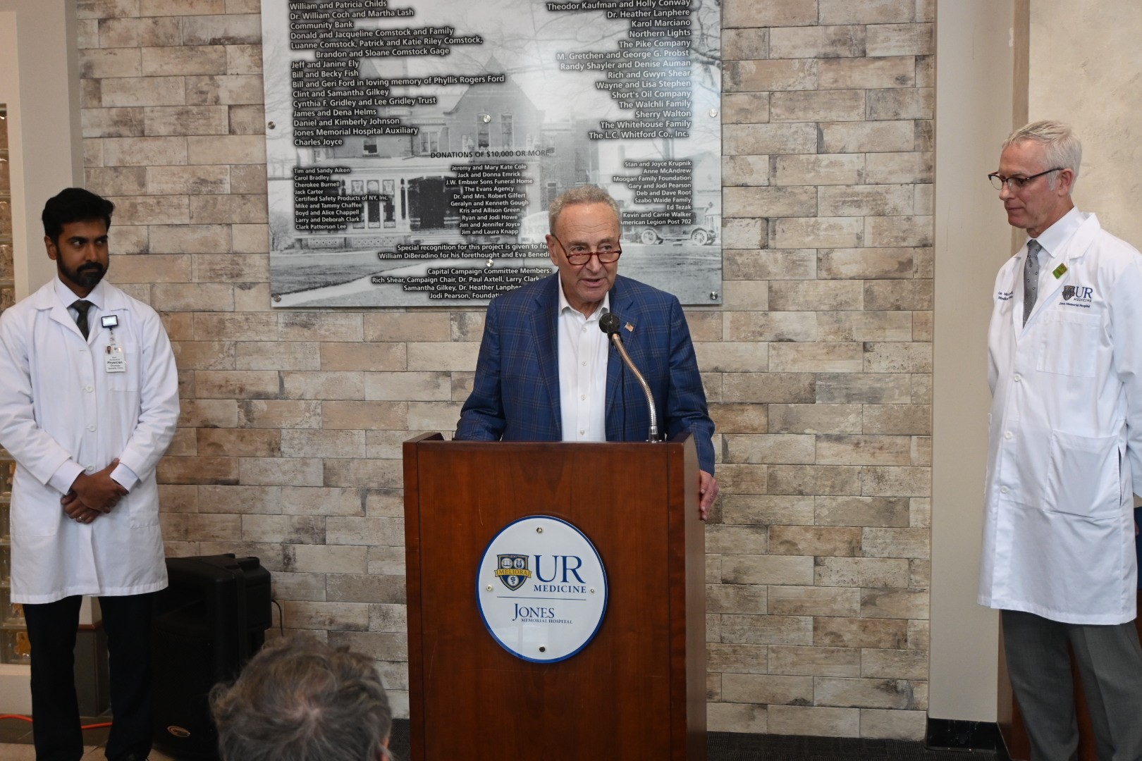 U.S. Senator Schumer visits Jones Memorial Hospital to talk tele-health ...