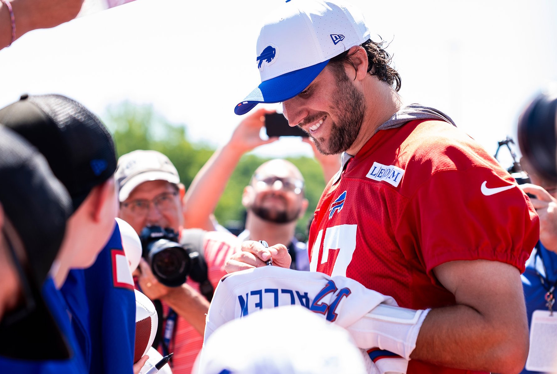 Josh Allen to his Buffalo Bills' teammates, 'Give me two-and-a-half ...