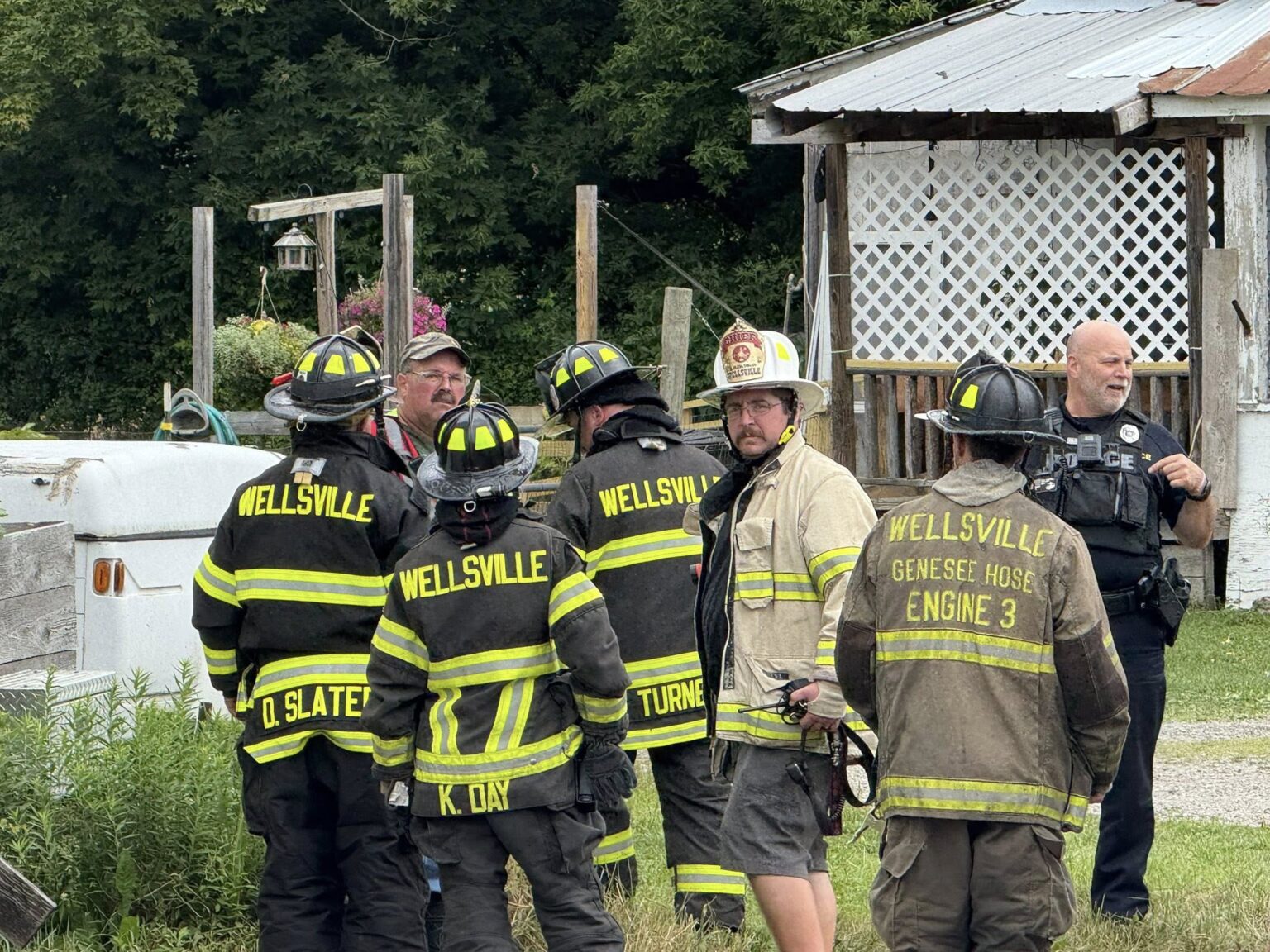 PHOTOS: Wellsville firefighters with a quick save before fire can ...