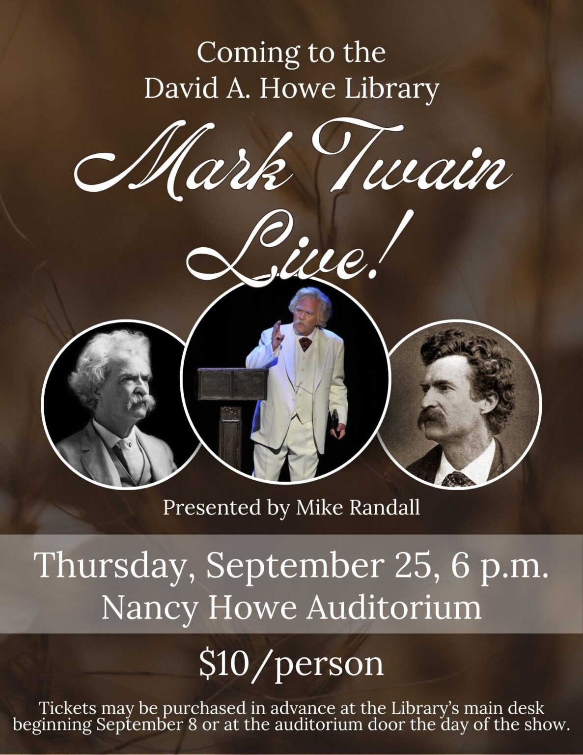 Mark Twain comes to Wellsville Thursday September 25 - THE WELLSVILLE SUN