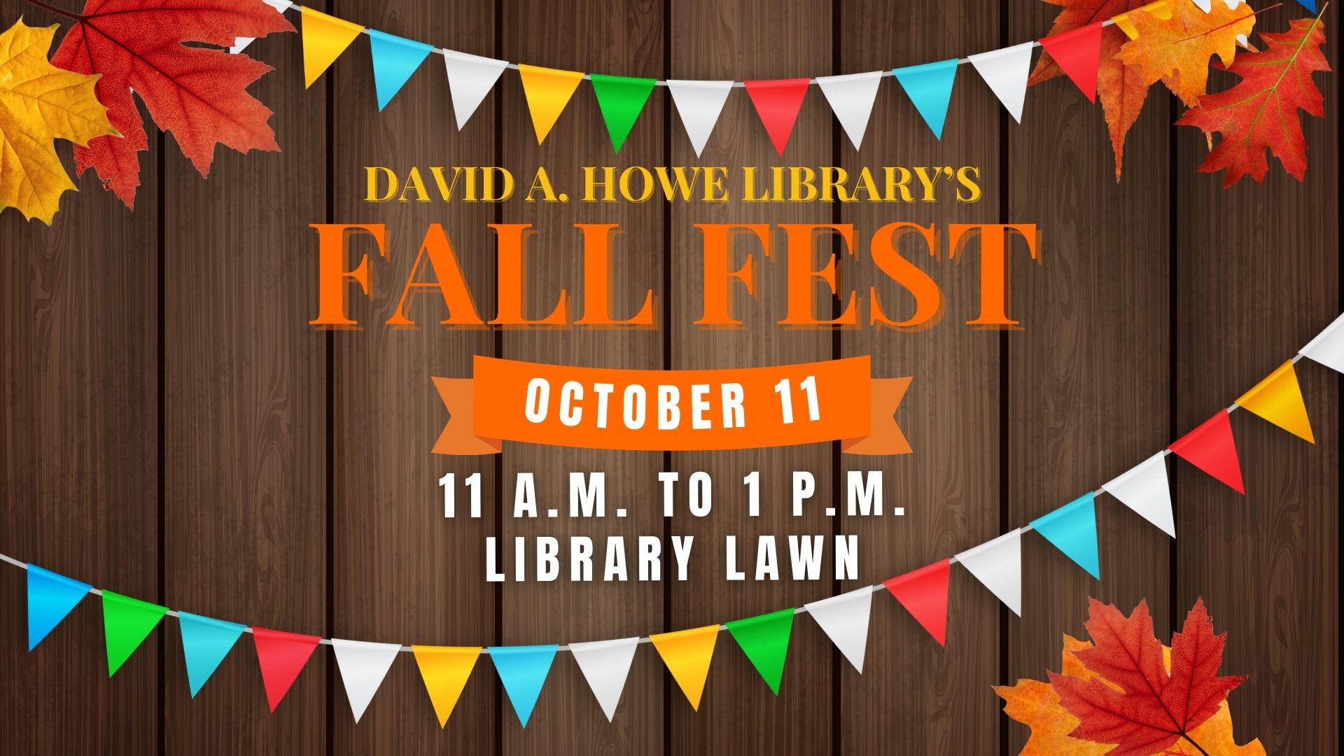 Fall Fest is this Saturday at the David A. Howe Public Library - THE ...
