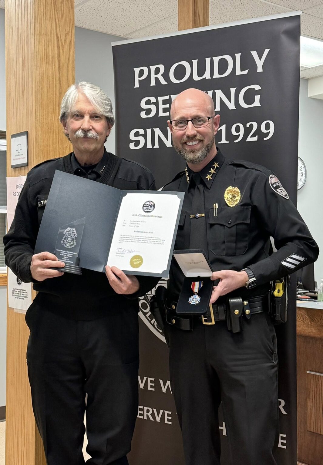 Annual Awards at the Cuba Police Department - THE WELLSVILLE SUN
