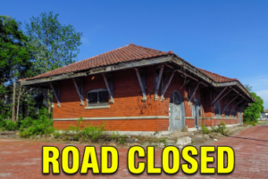Wellsville "Old Depot" is For Sale, red brick road now closed to ...